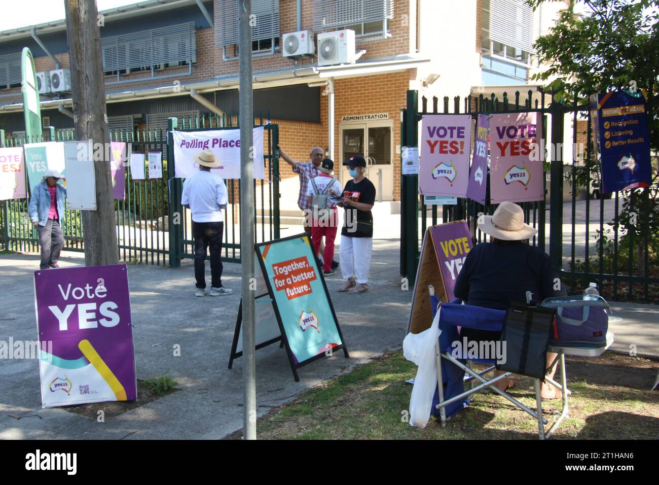 Polling day for The Voice referendum. Pictured is the polling centre at ...