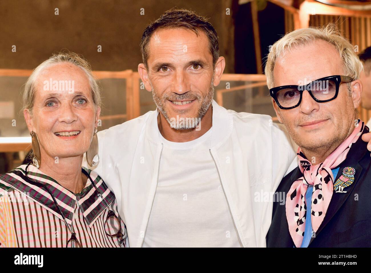 Hyeres, France. 13th Oct, 2023. (L-R) Pascale Mussard, Sebastien ...