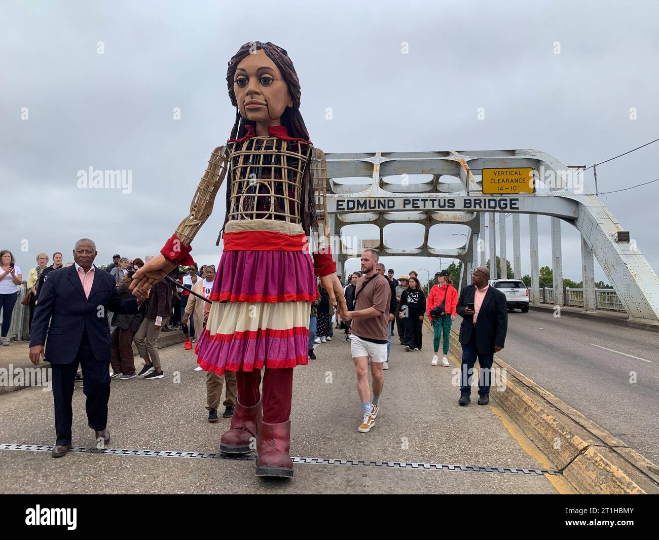 Selma, Alabama, USA. 13th Oct, 2023. Little Amal, the puppet ...