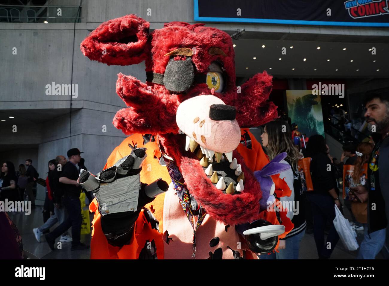 New York, New York, USA. 13th Oct, 2023. A fan in cosplay at the 2023 ...