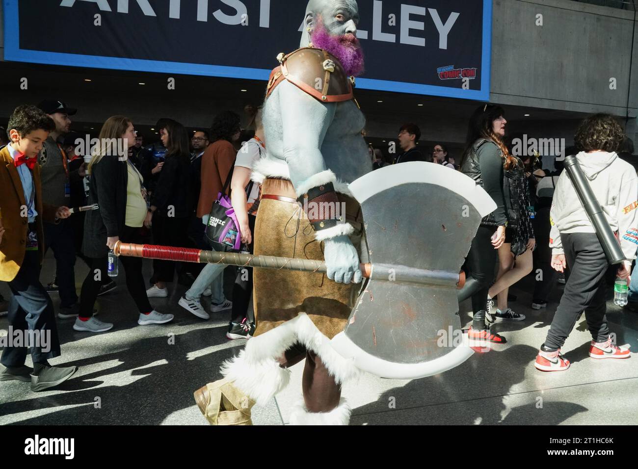 New York, New York, USA. 13th Oct, 2023. A fan in cosplay at the 2023 ...