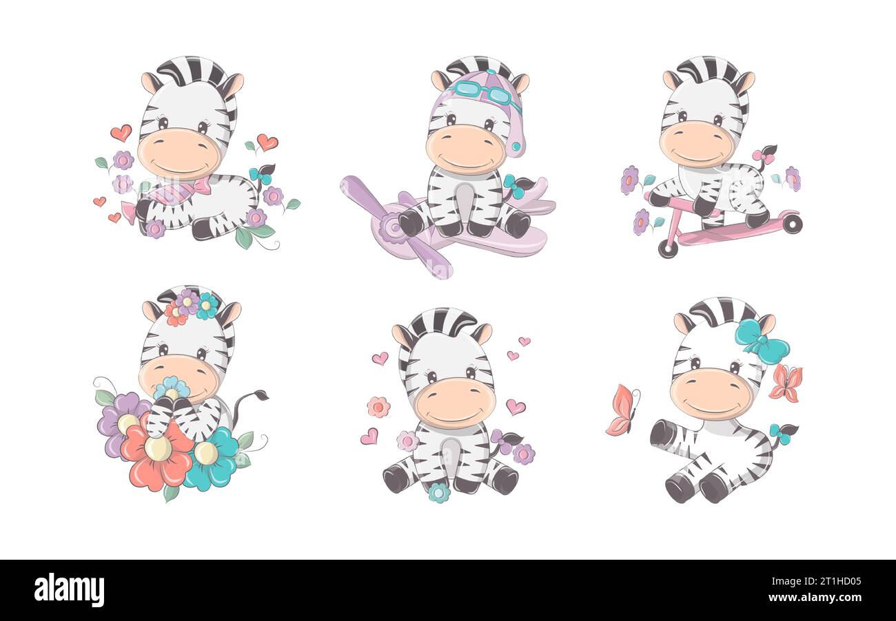 Zebra Babyshower Clipart Zebra Baby Girl Cute Print. Cool African
