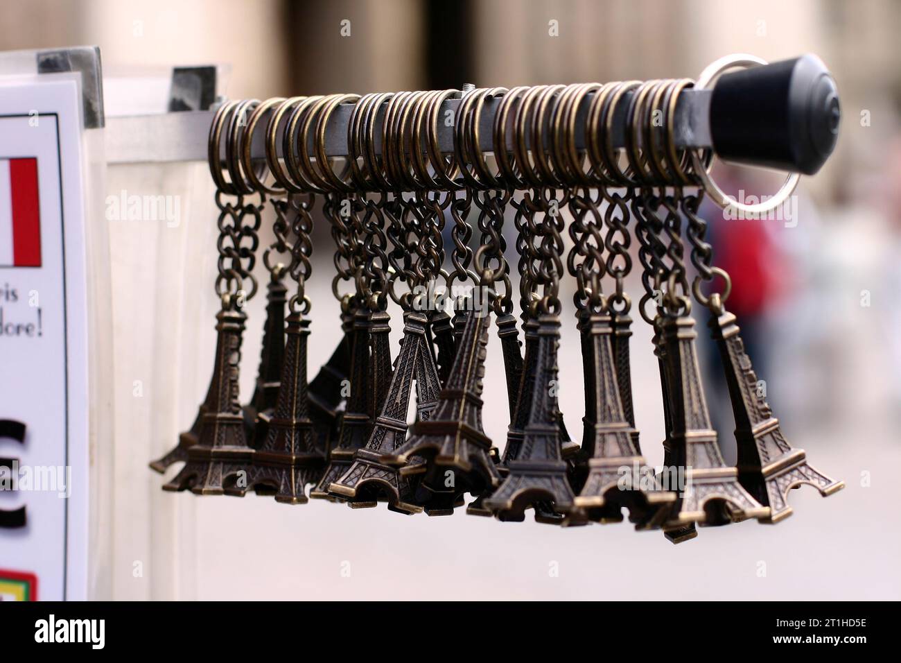 Eiffel tower key rings hi-res stock photography and images - Alamy