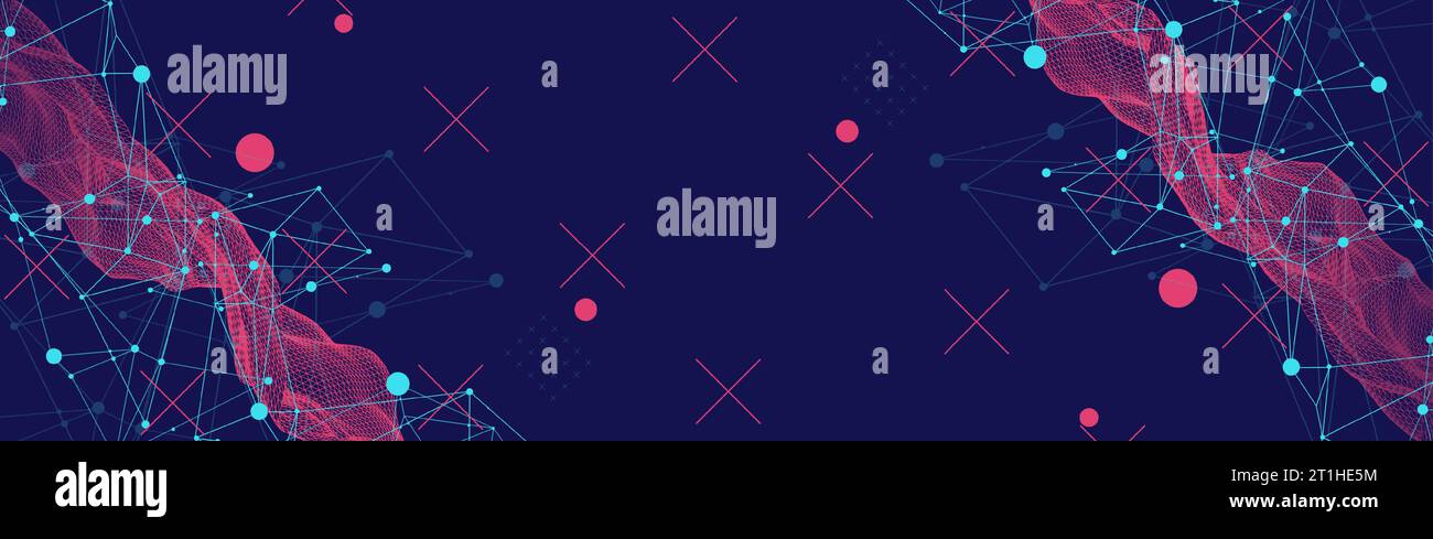 Wireframe background with plexus effect. Futuristic vector illustration Stock Vector Image & Art ...