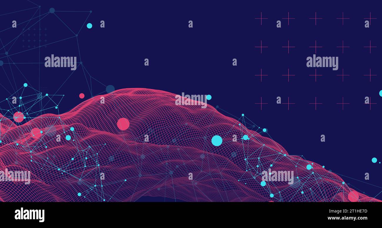 Wireframe background with plexus effect. Futuristic vector illustration Stock Vector Image & Art ...