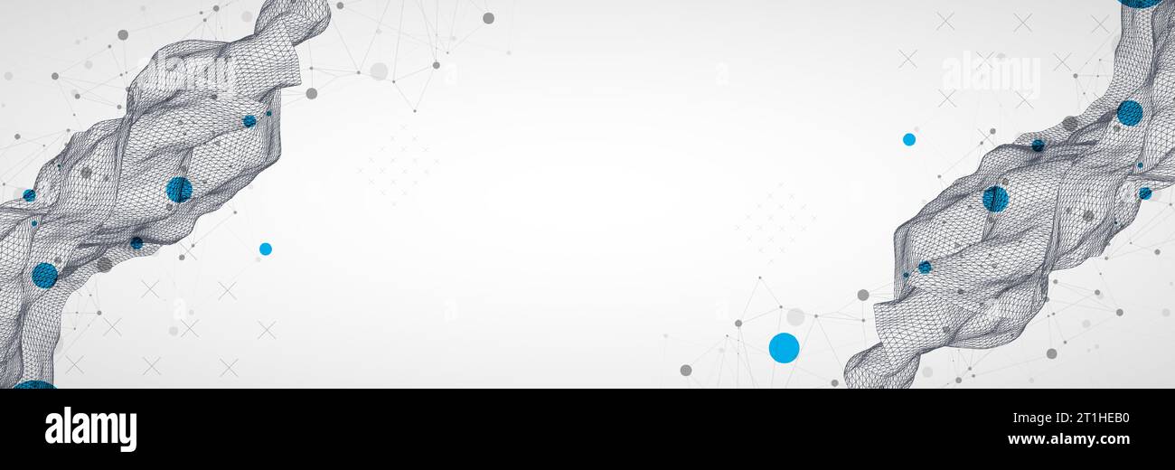 Wireframe background with plexus effect. Futuristic vector illustration Stock Vector Image & Art ...