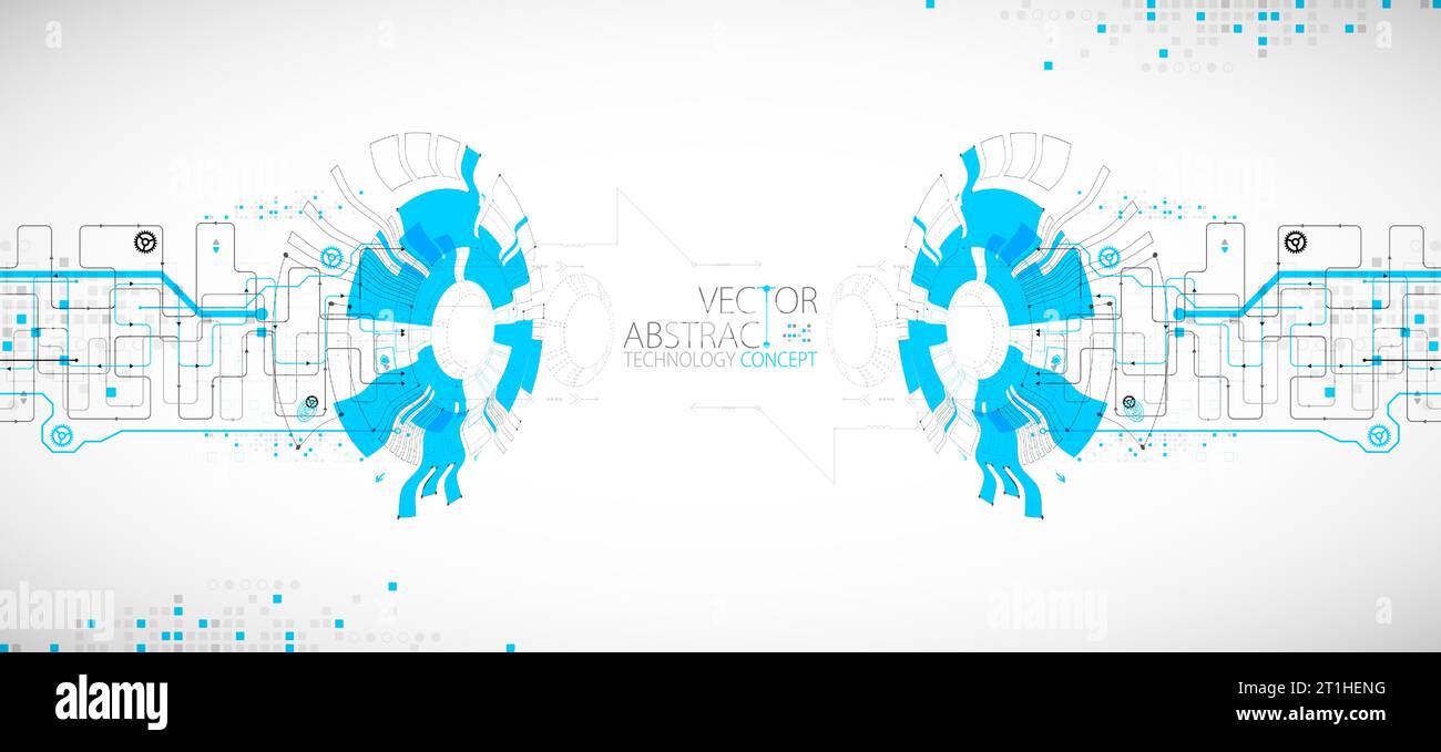 Abstract technology concept. High computer color background. Vector ...