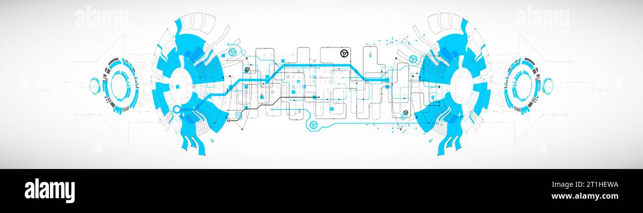 Abstract technology concept. High computer color background. Vector ...