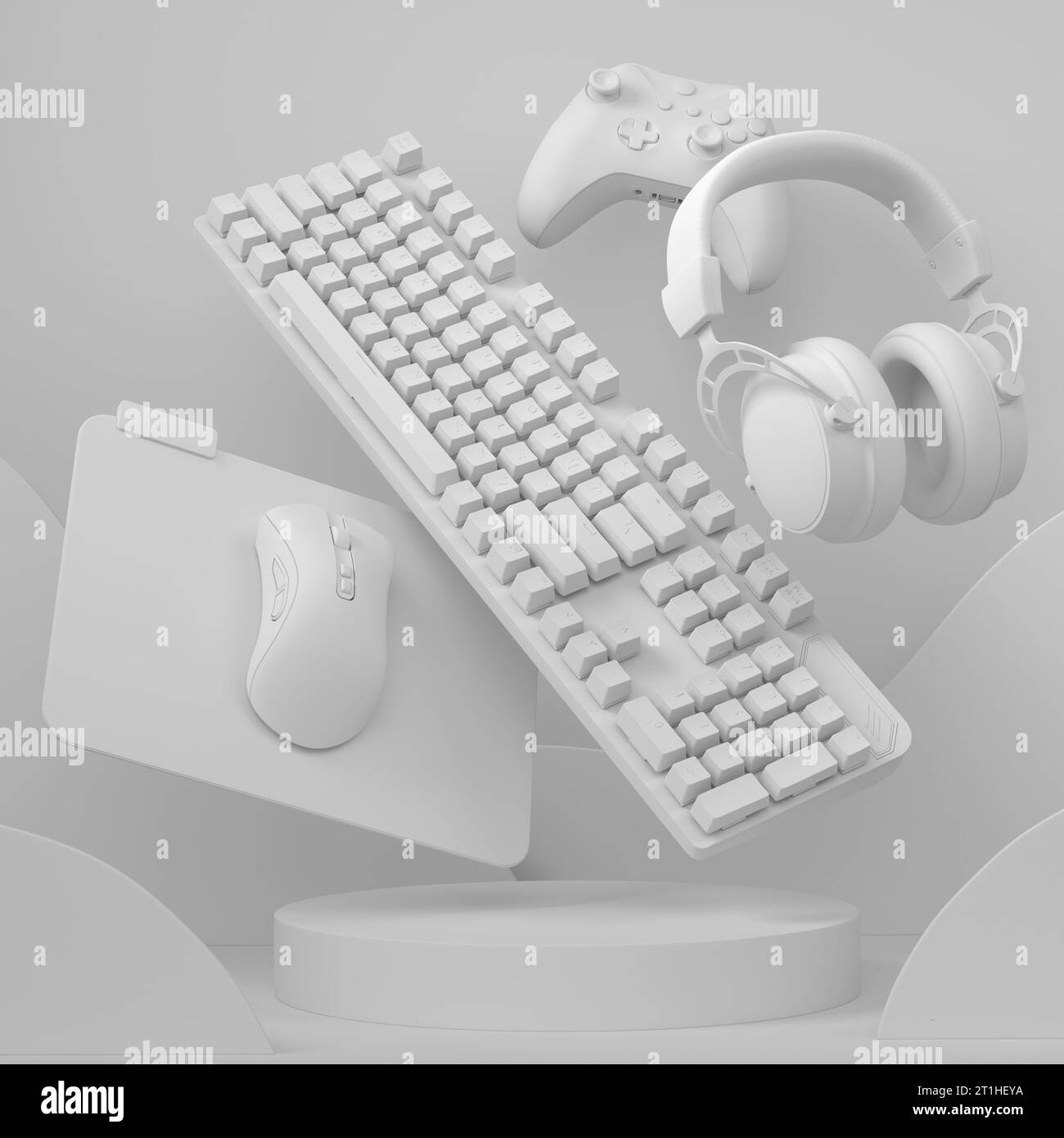 3d gaming keyboard mouse Black and White Stock Photos & Images - Alamy