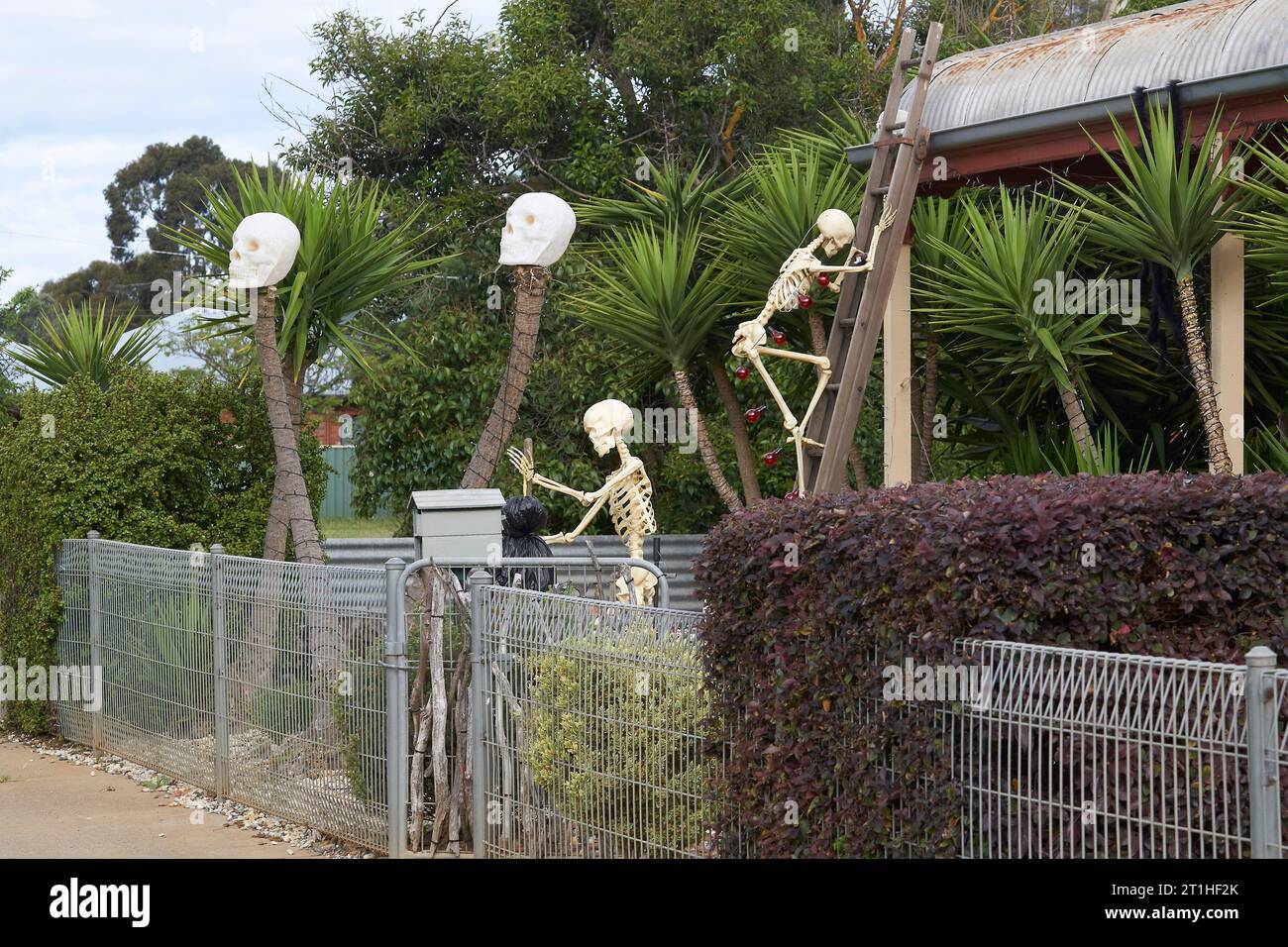 Merrigum Victoria Australia 14th October 2023, A house decorated in the ...
