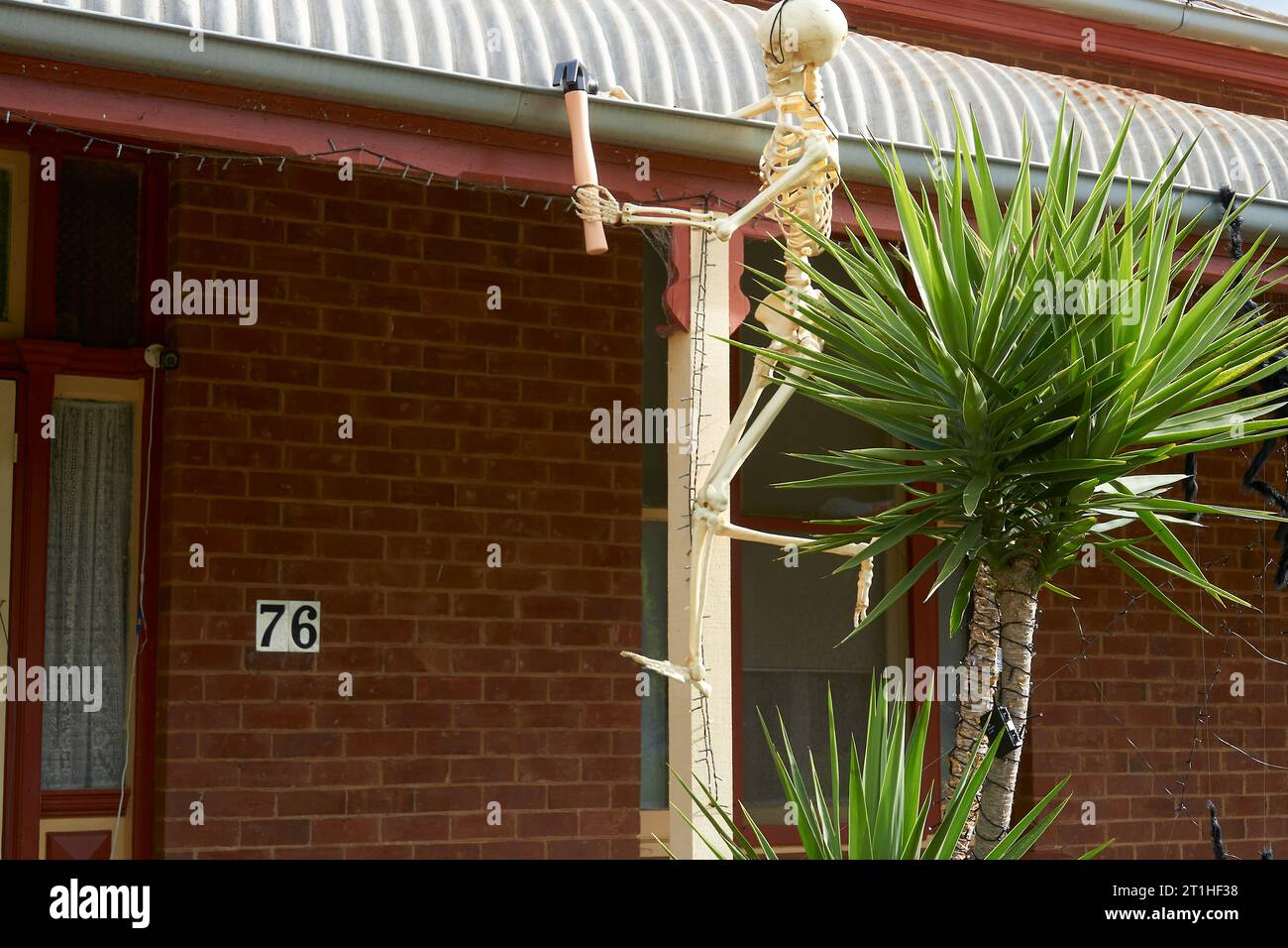 Merrigum Victoria Australia 14th October 2023, A house decorated in the ...