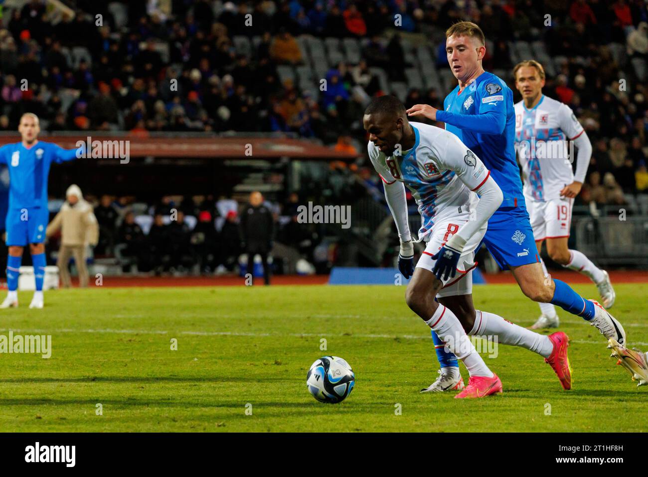 Reykjavik, Iceland. , . laugardalsvellur 19. Ísak Bergmann Jóhannesson ...