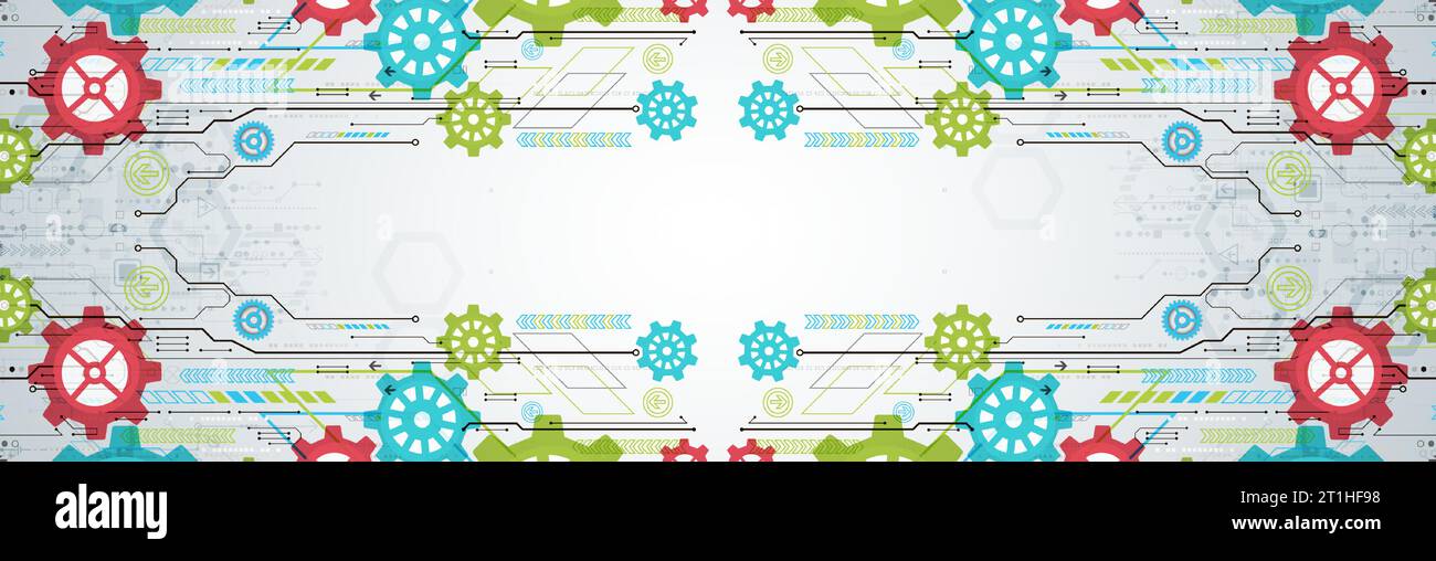 Modern futuristic, engineering, science, technology vector background ...