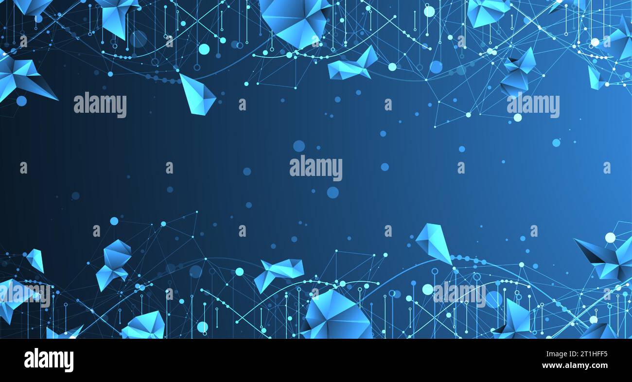 Science template, wallpaper or banner with a DNA molecules. Vector ...