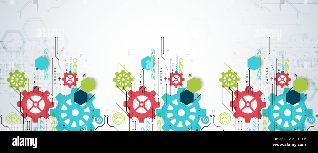 Modern futuristic, engineering, science, technology vector background ...