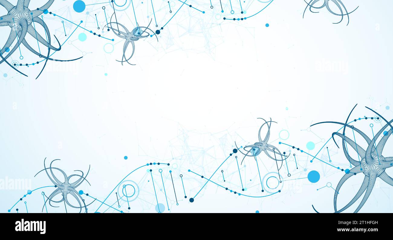 DNA chain. Biotechnology, biochemistry, science, medicine concept Stock ...