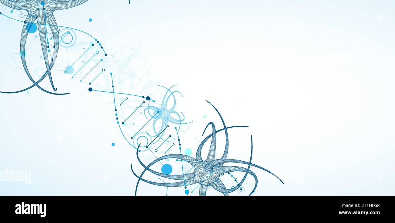 DNA chain. Biotechnology, biochemistry, science, medicine concept Stock ...