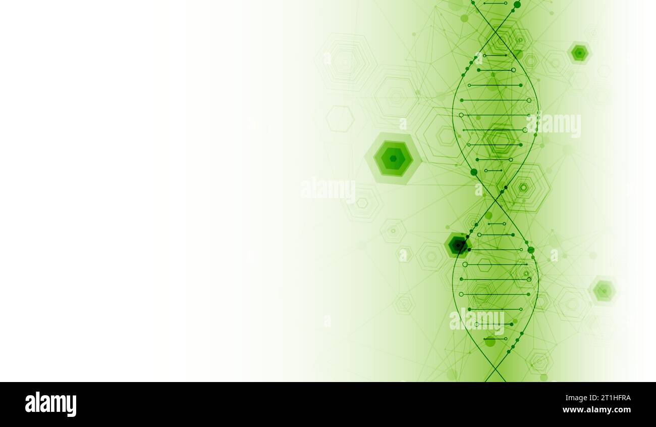 Science template, abstract background with a DNA molecules. Vector ...