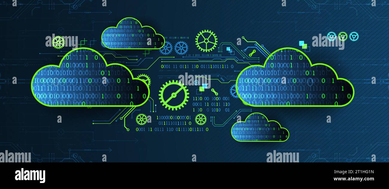 Technology background. Big data concept. Binary computer code. Vector ...