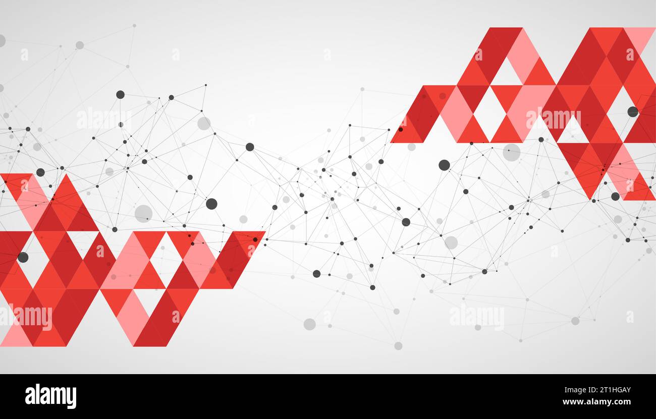 Template for science and technology presentation. Plexus style ...