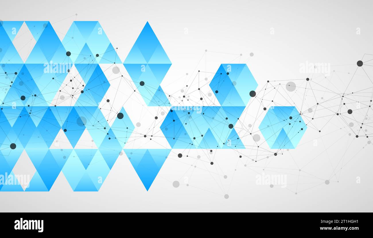 Template for science and technology presentation. Plexus style ...