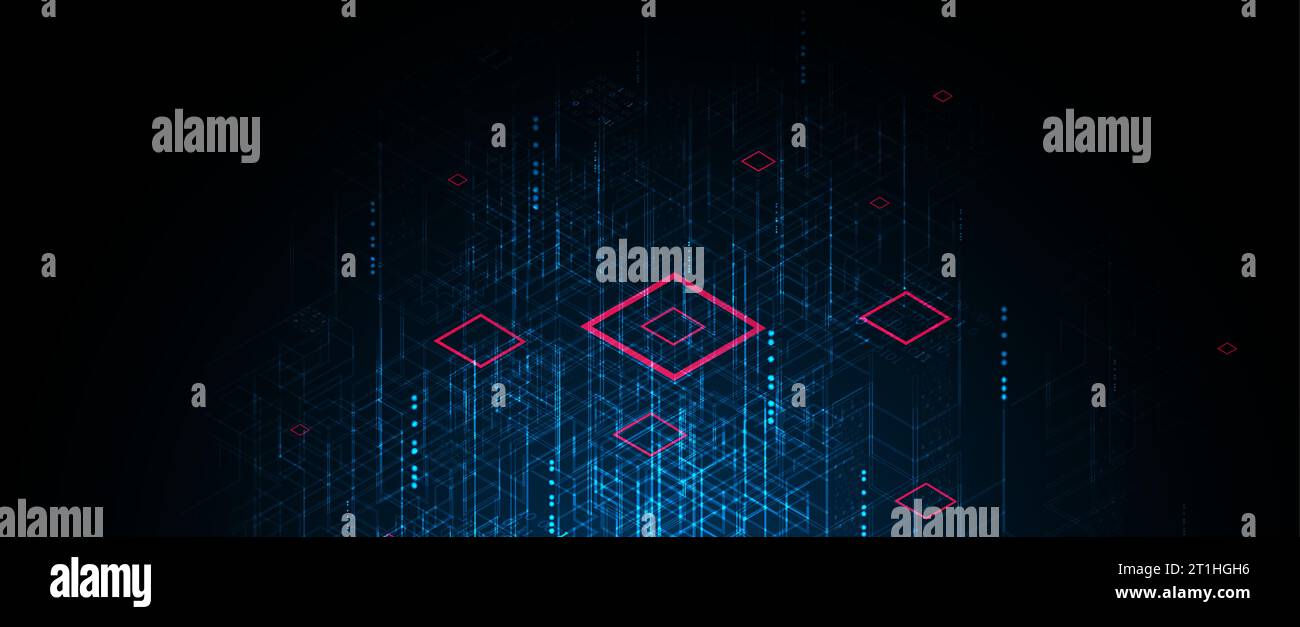 Vector illustration. Digital technology and engineering background ...