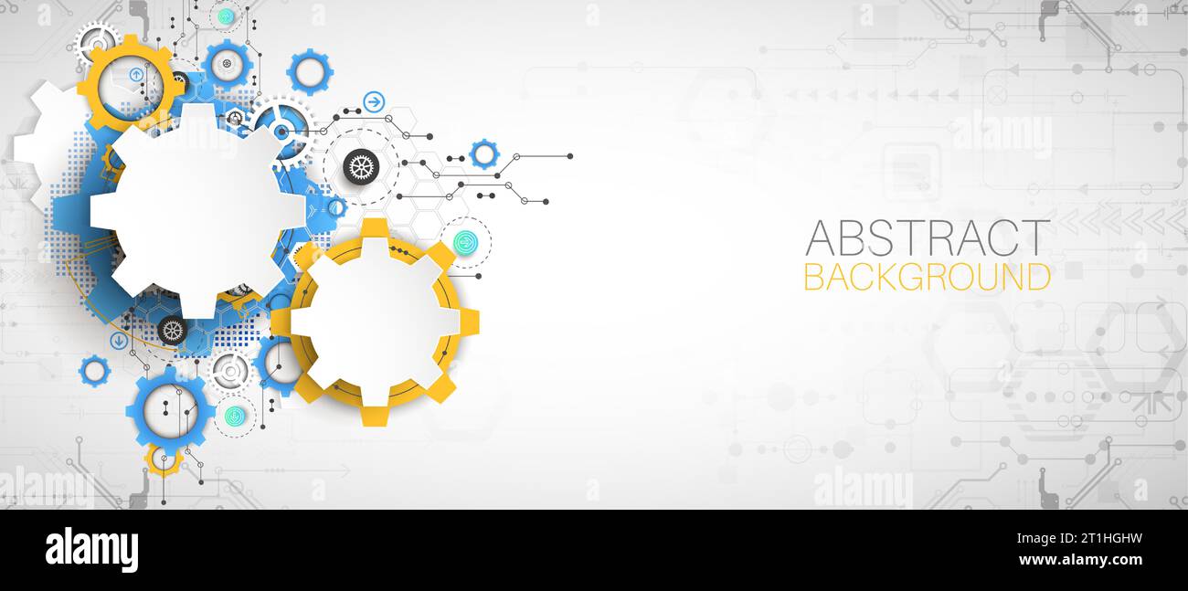 Modern futuristic, engineering, science, technology vector background ...