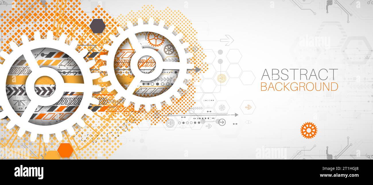 Modern futuristic, engineering, science, technology vector background ...