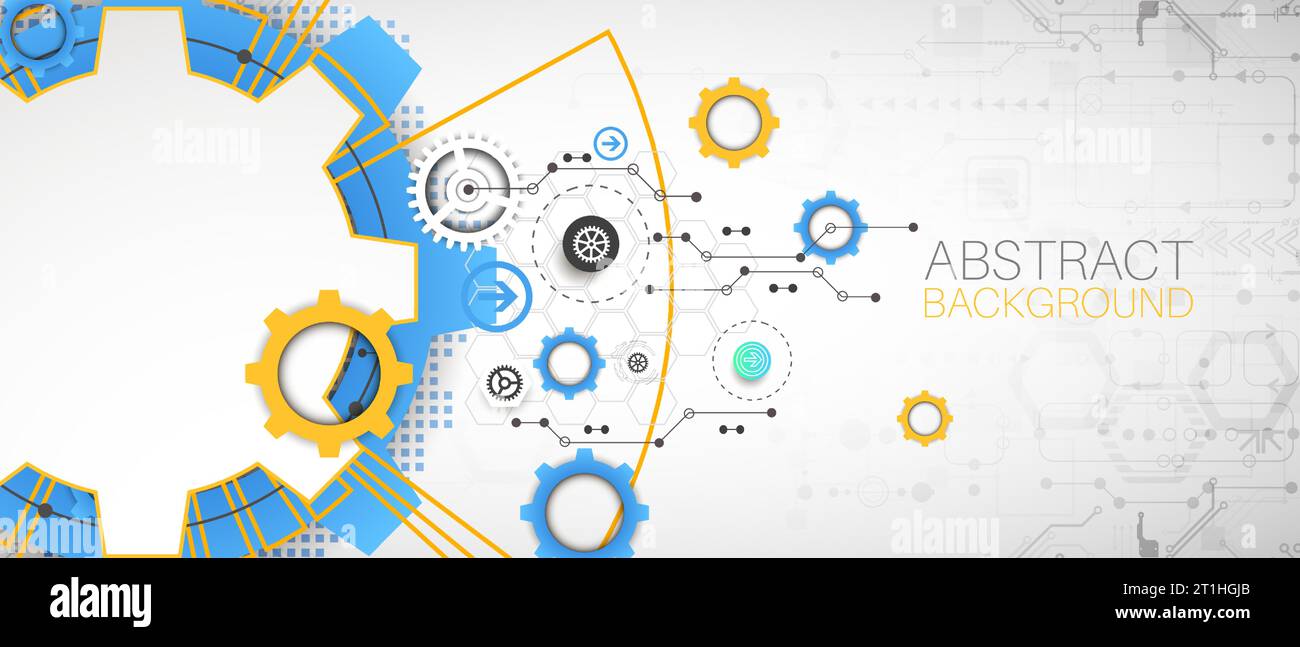 Modern futuristic, engineering, science, technology vector background ...