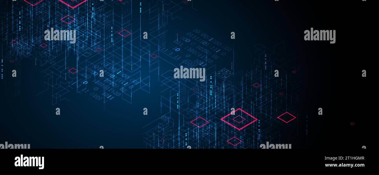 Vector illustration. Digital technology and engineering background ...