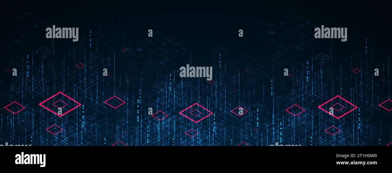 Vector illustration. Digital technology and engineering background ...