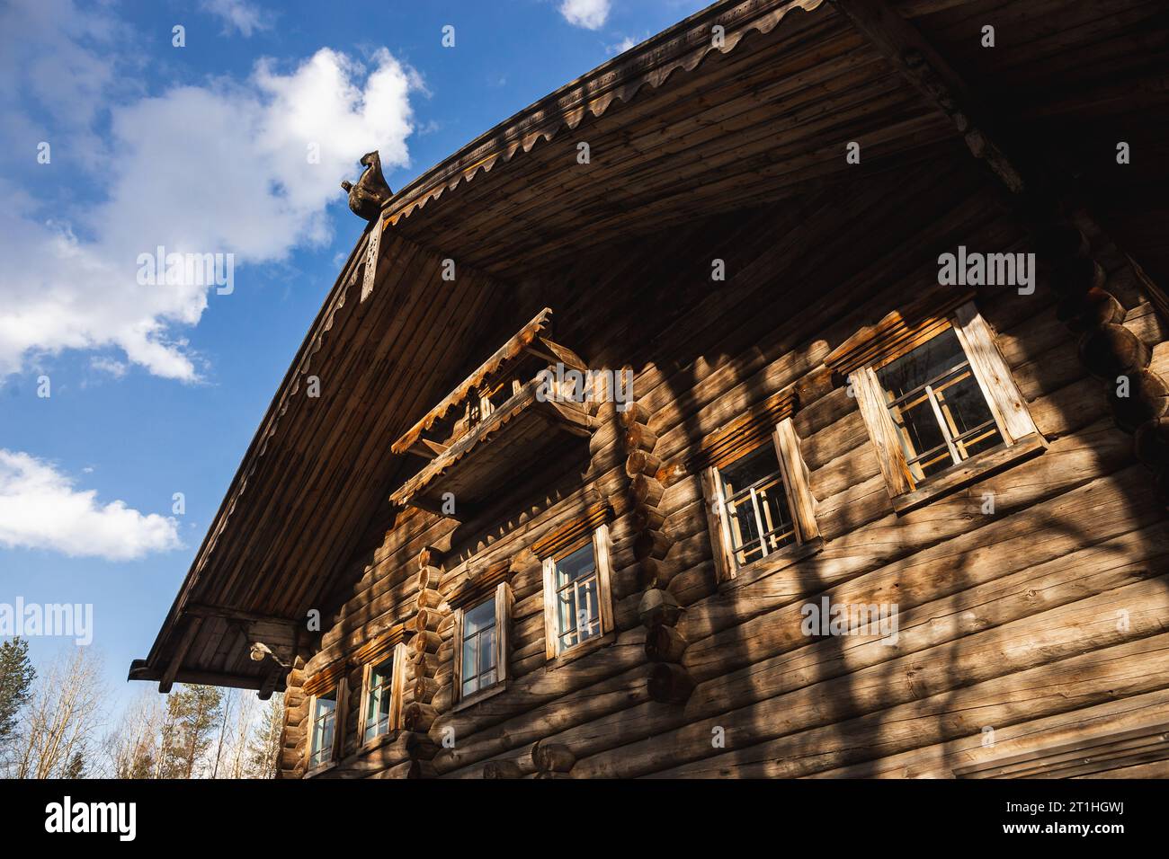 Old log traditional houses Stock Photo - Alamy
