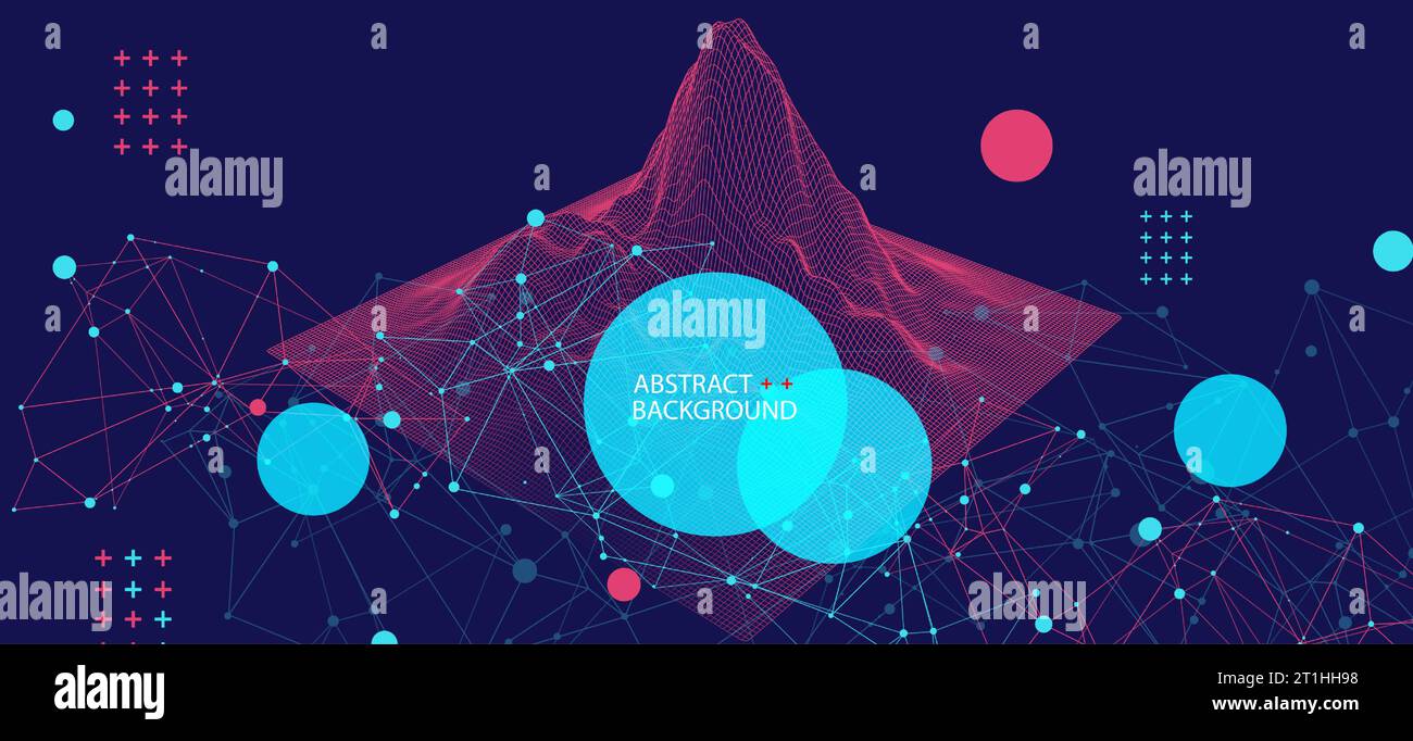 Template for science and technology presentation. Plexus style ...