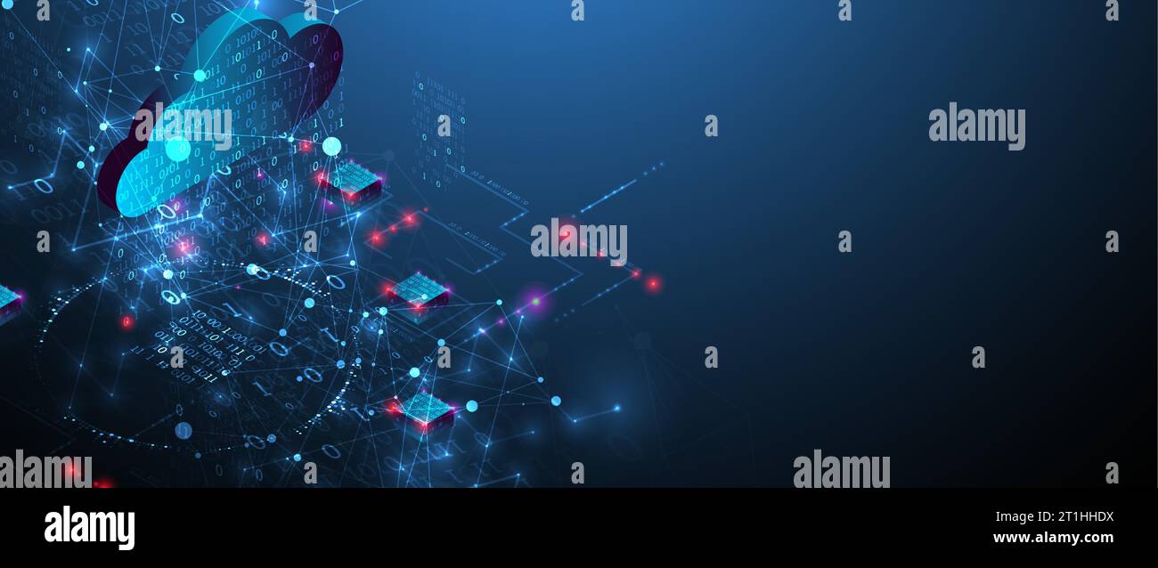 Isometric big data concept, database. Abstract technology background ...