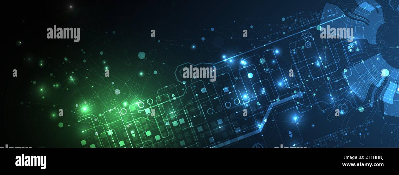 Abstract glowing technology background. Communication concept. Template ...