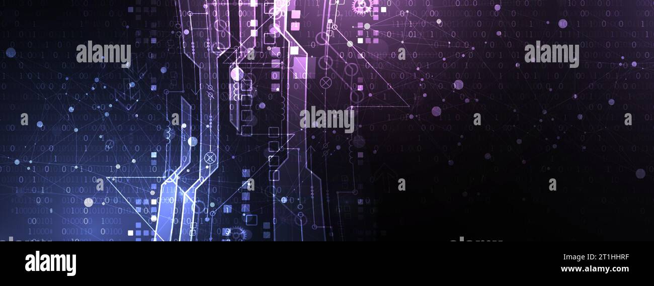 Abstract glowing technology background. Communication concept. Template ...