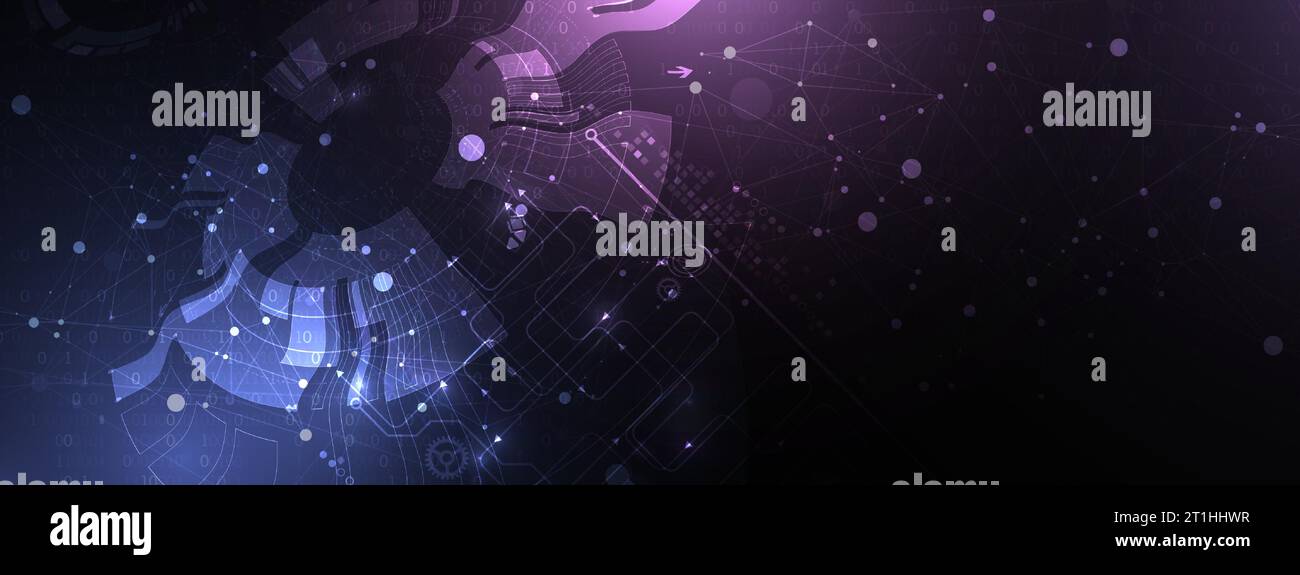Abstract glowing technology background. Communication concept. Template ...