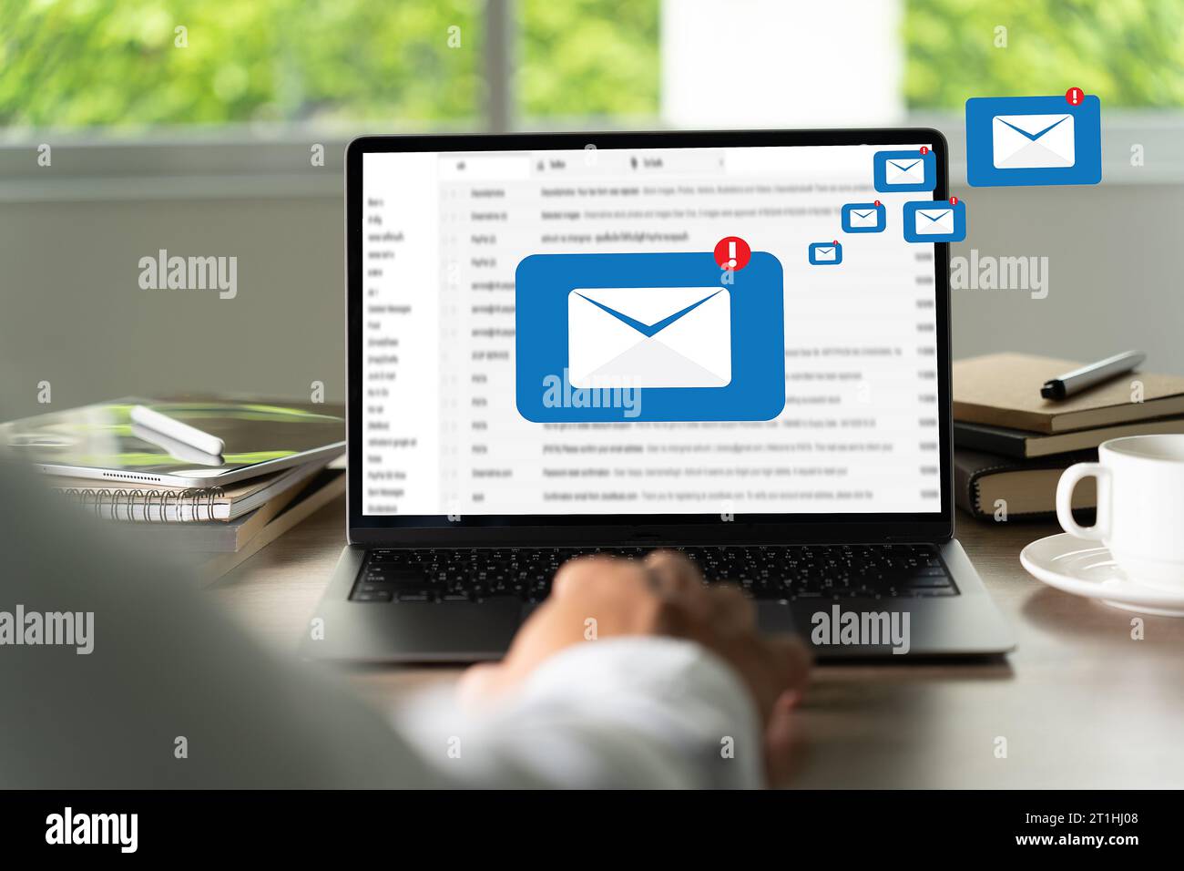 Mail Communication Connection message to mailing contacts phone Global Letters Concept Stock ...