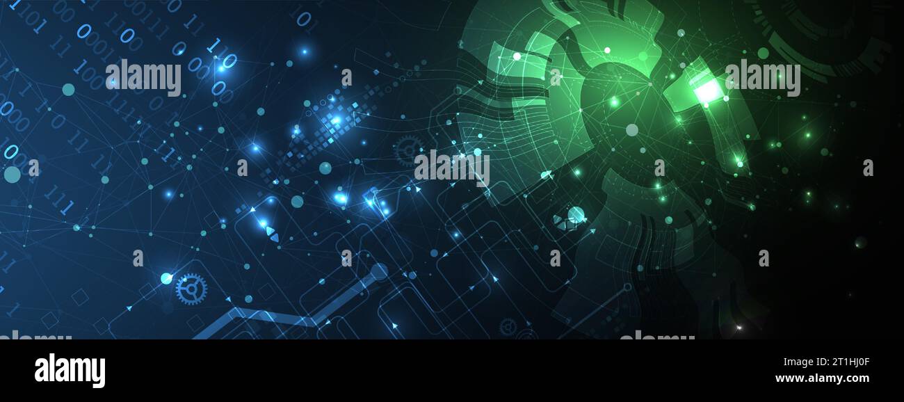 Abstract glowing technology background. Communication concept. Template ...