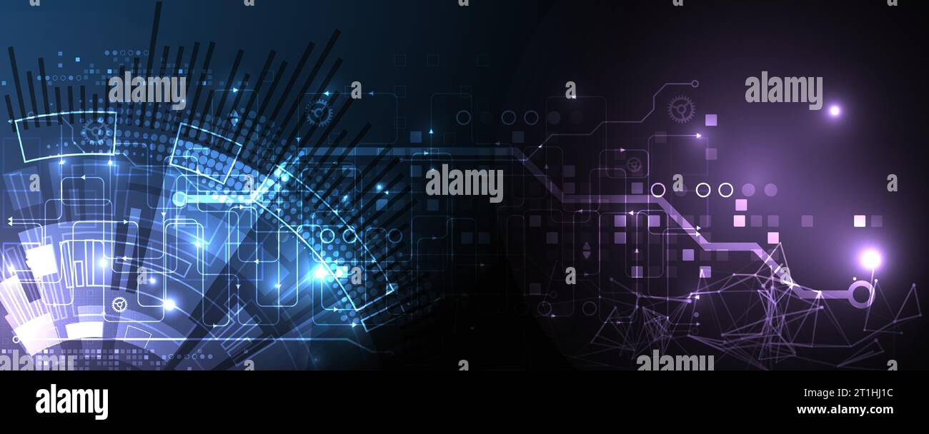 Abstract glowing technology background. Communication concept. Template ...