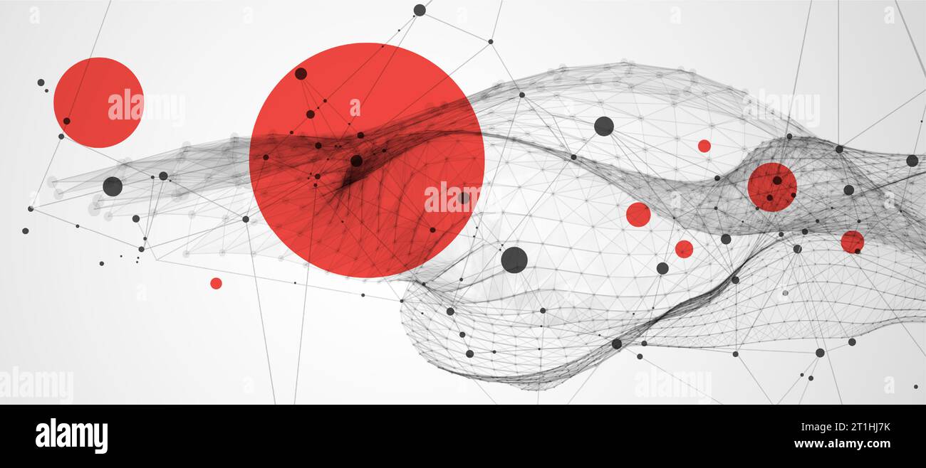 Trendy fluid cover design with plexus effect Stock Vector Image & Art ...