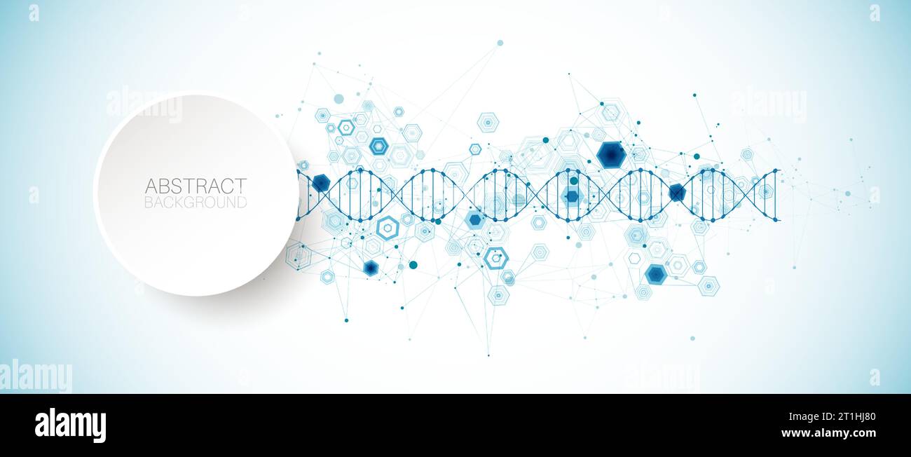 Abstract blue hexagon futuristic background for design works. Science ...