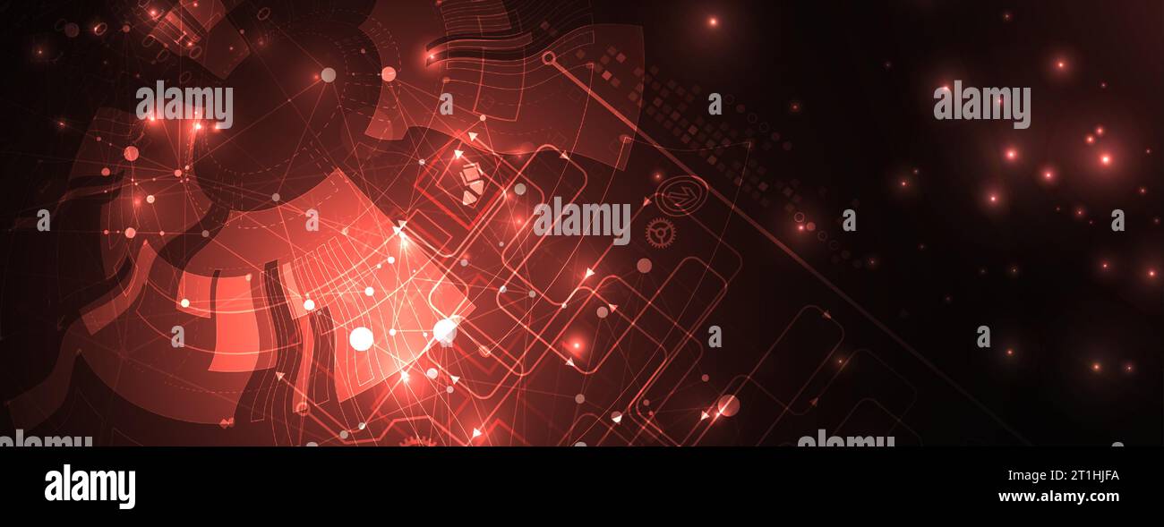 Abstract glowing technology background. Communication concept. Template ...