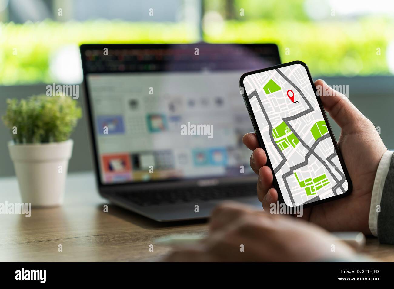 GPS Map to Route Destination network connection Location Street Map ...