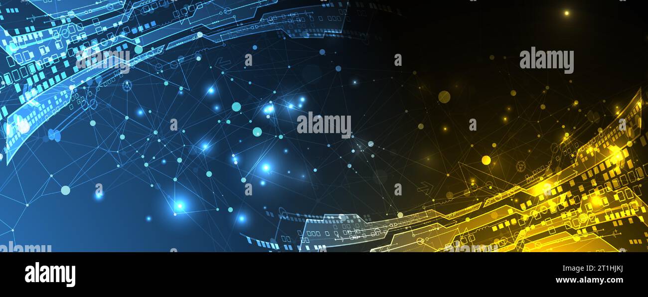 Abstract glowing technology background. Communication concept. Template ...