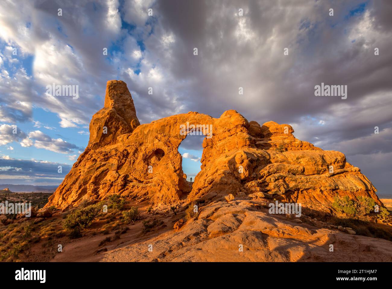The Turret Arch in the Arche National Park, Utah USA Stock Photo - Alamy