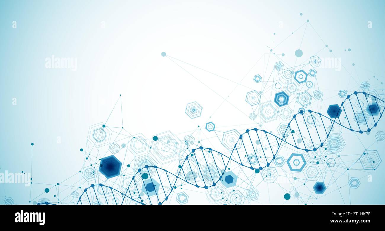 Abstract blue hexagon futuristic background for design works. Science ...