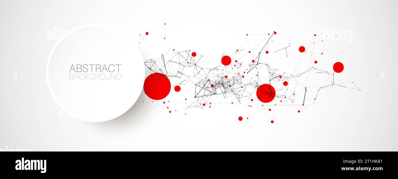 Template for science and technology presentation. Plexus style ...