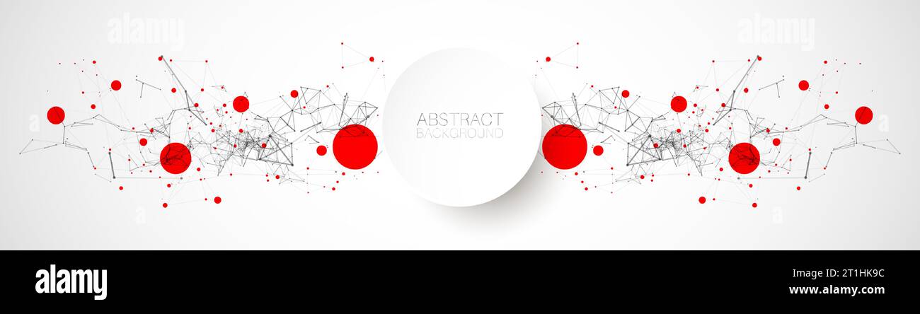 Template for science and technology presentation. Plexus style ...