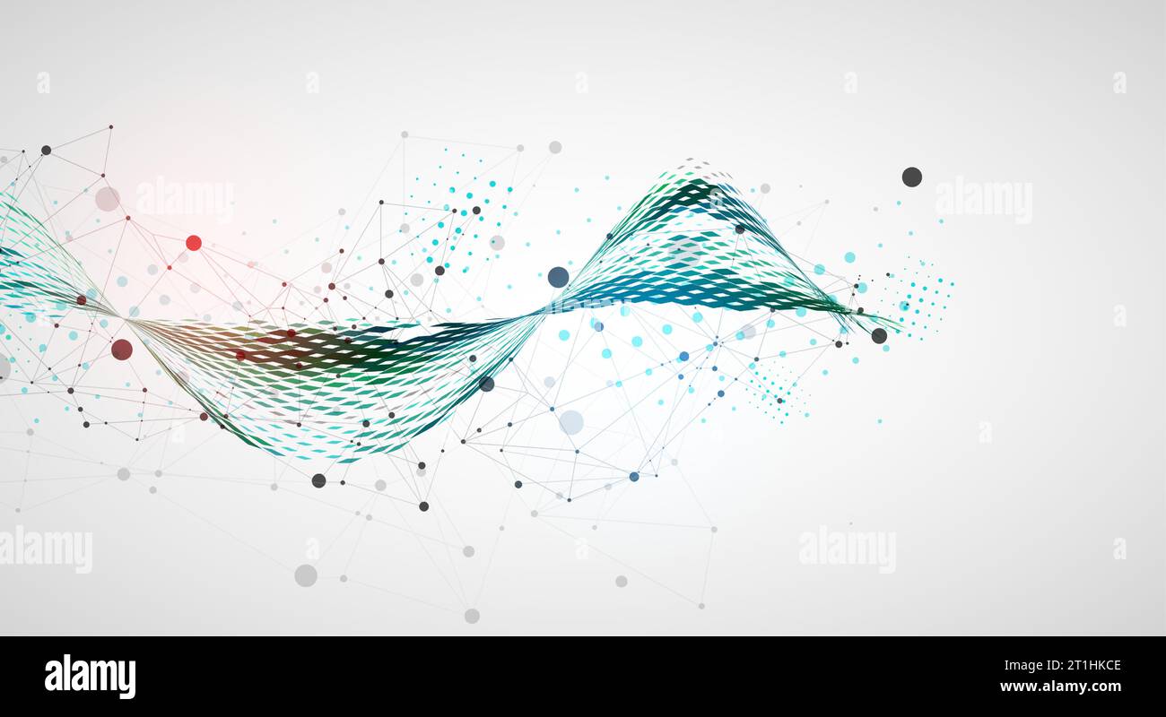 Template for science and technology presentation. Plexus style ...